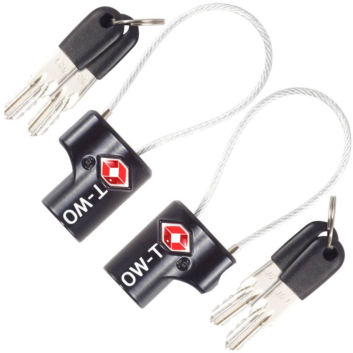 TSA Suitcase Cable Locks with Keys – OW-TRAVEL