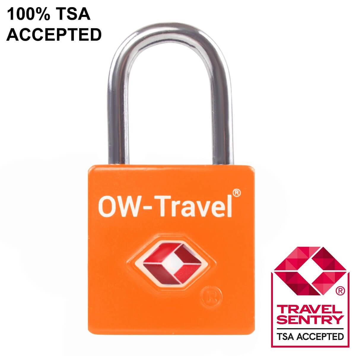 TSA luggage locks. Mini Orange key padlocks for suitcases – OW-Travel